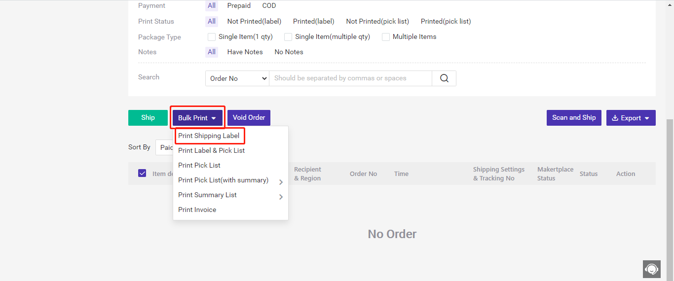 2 Confirm That The Printed Shipping Labels Are Correct And Click Mark